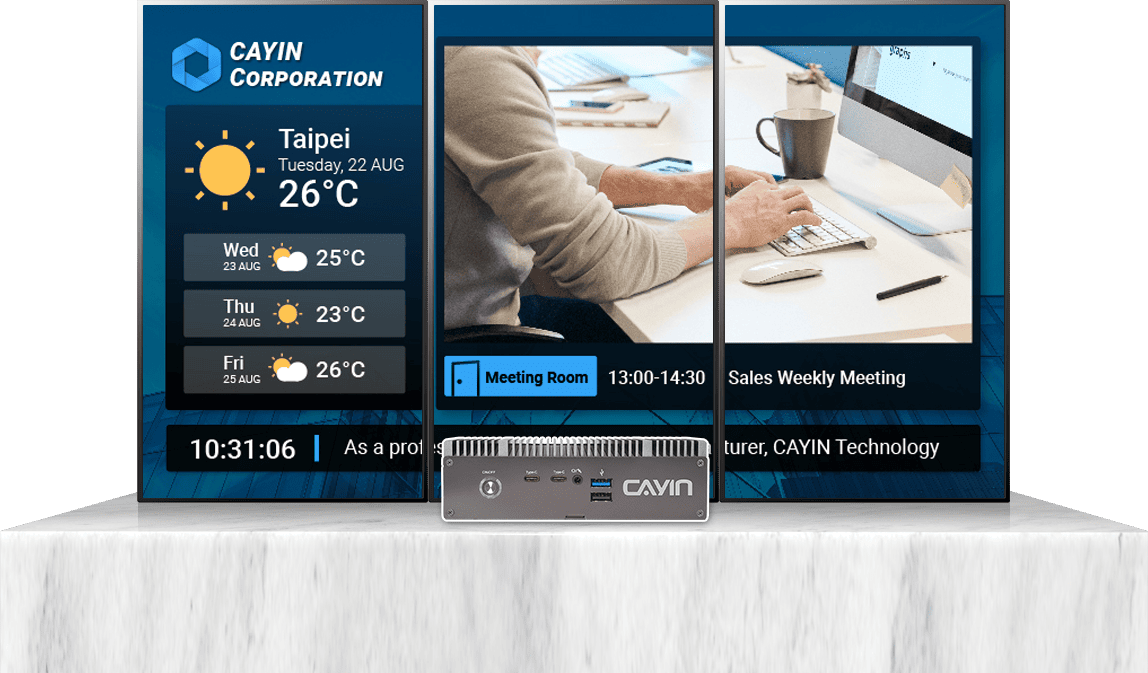 CAYIN Tech | SMP-2400 Unleash Flexibility with CAYIN Digital Signage Player | Features